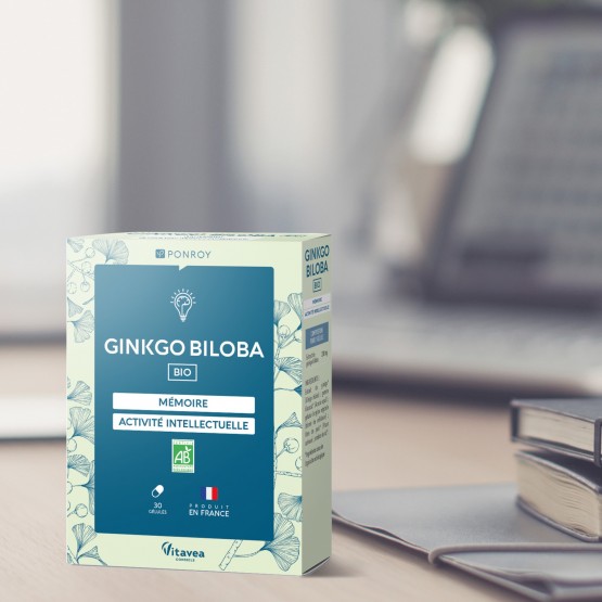 Ginkgo biloba Bio - Vision, mémoire & audition | Laboratoires Ponroy