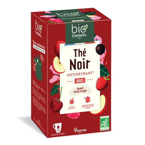 Thé noir Fruits rouges Bio - Infusions | Laboratoires Ponroy